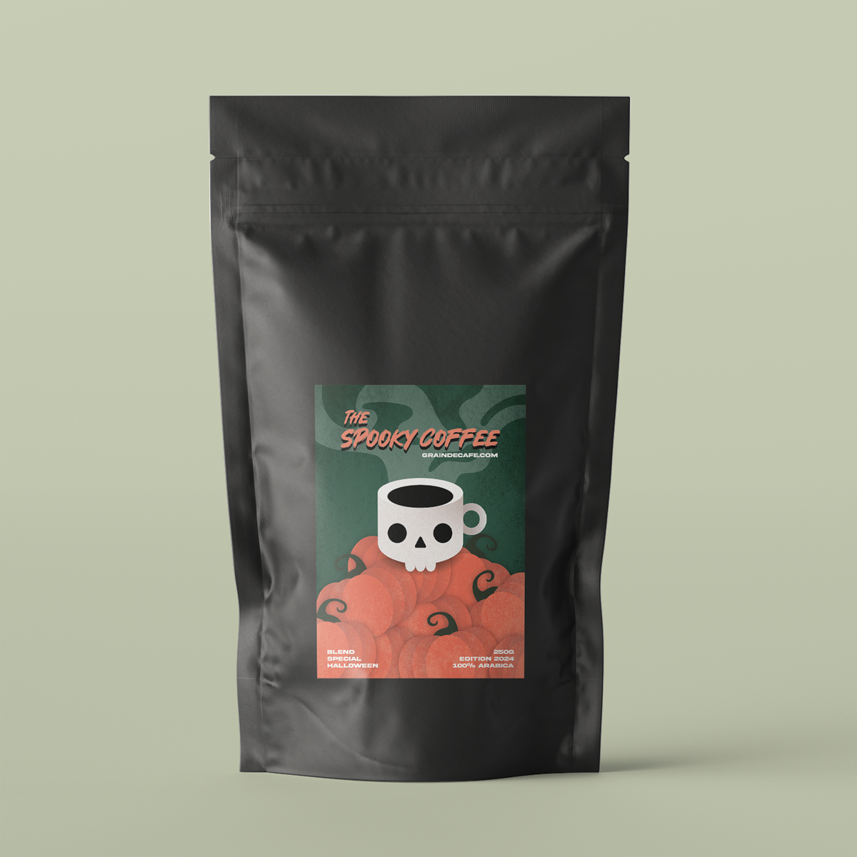 Café Moulu d'Halloween SPOOKY Coffee 250g - Graindecafe