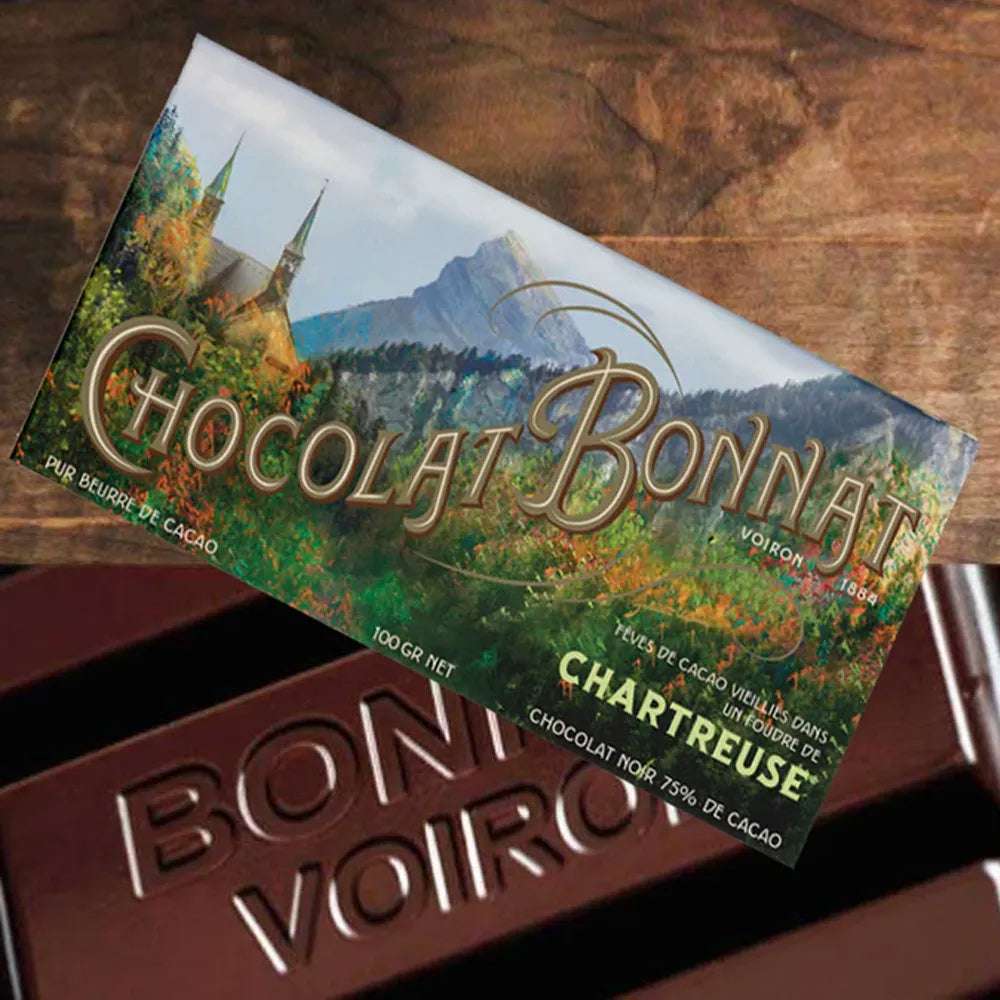 Chocolat Noir Chartreuse 75% cacao 100 Gr - Bonnat - Graindecafe