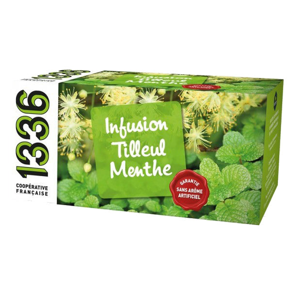 Infusion Tilleul Menthe - 25 sachets - 1336 - Graindecafe